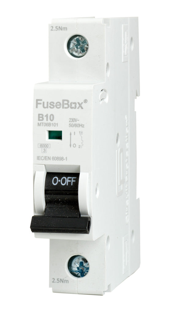 Fusebox MT06B101 10A 6kA 1 pole B CURVE MCB