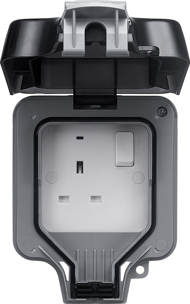 BG WP21 Nexus Storm Weatherproof Single 13A DP Switched Socket BG WP21 Nexus Storm Weatherproof Single 13A DP Switched Socket
