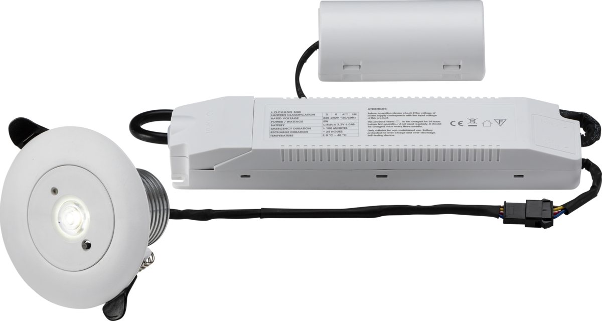 Knightsbridge MLA ENM5C 230V IP20 5W LED Emergency Downlight 5500K (no