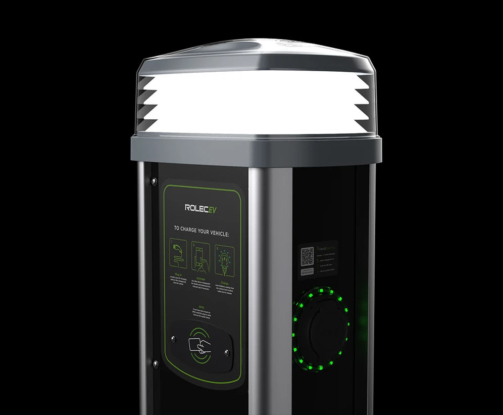 ROLEC ROLEC0423G Quantum Smart EV Charging Pedestal - 2x up to 22kW 3P