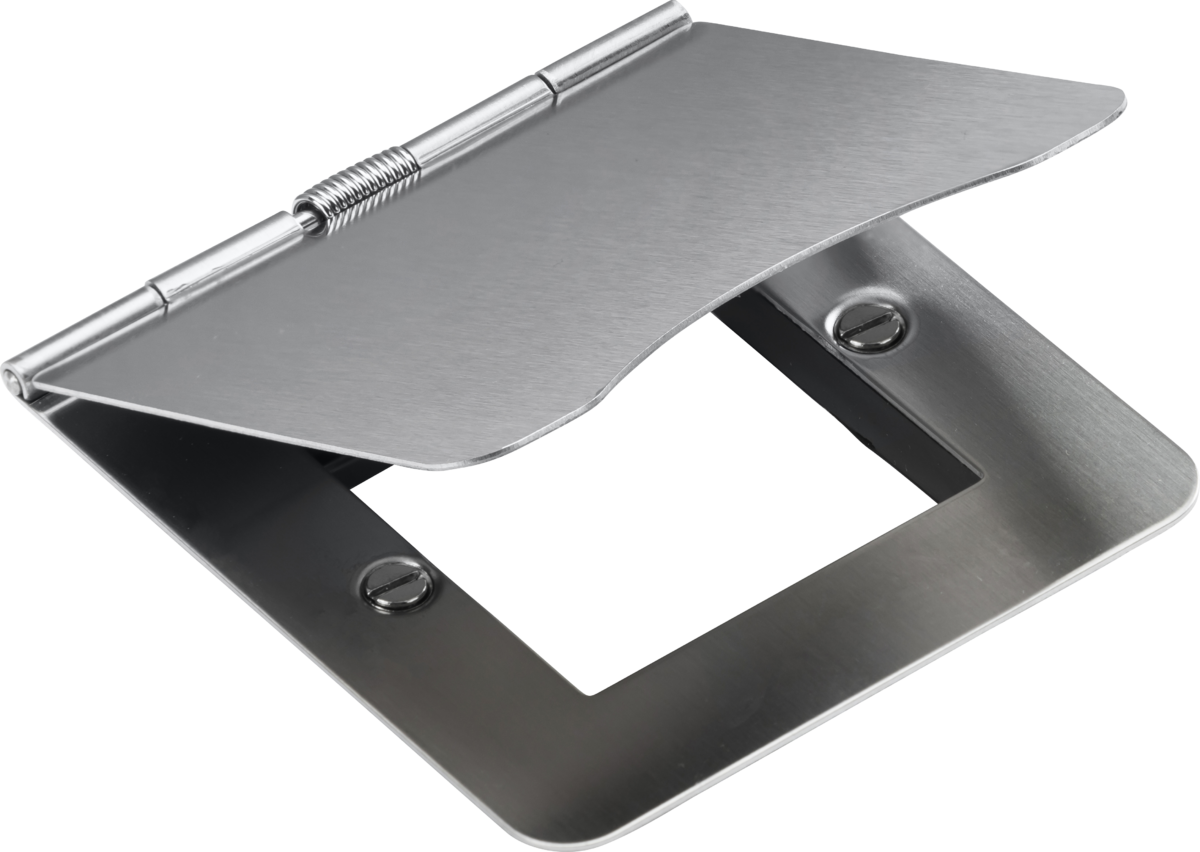 Knightsbridge MLA FPF2GBC 2G Modular floor plate - Brushed Chrome