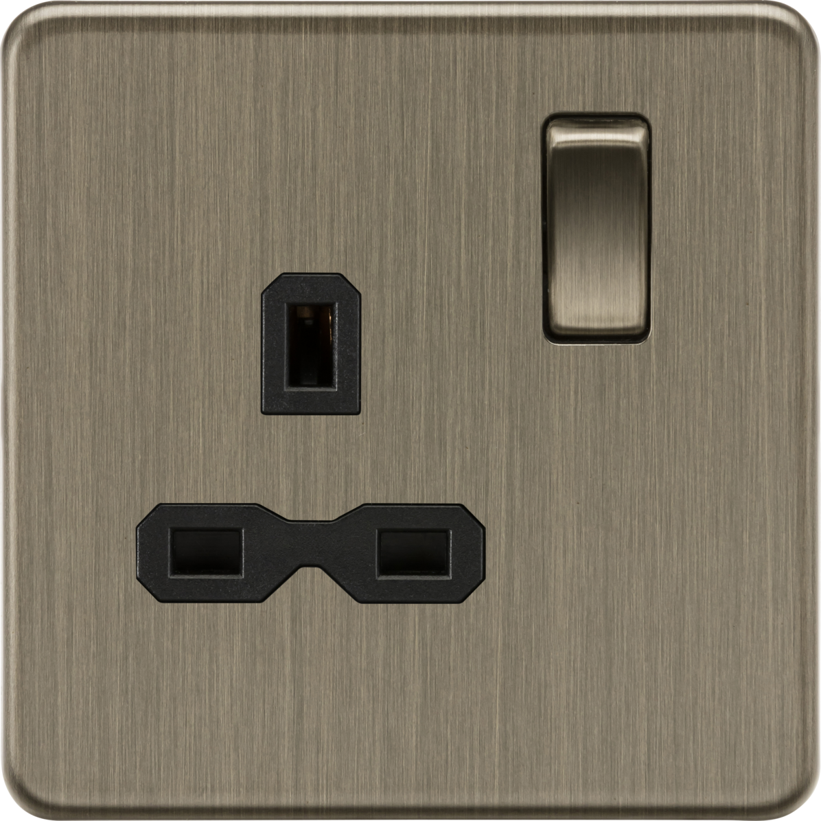 Knightsbridge MLA Screwless SFR7000AB 13A 1G DP Switched Socket - Anti