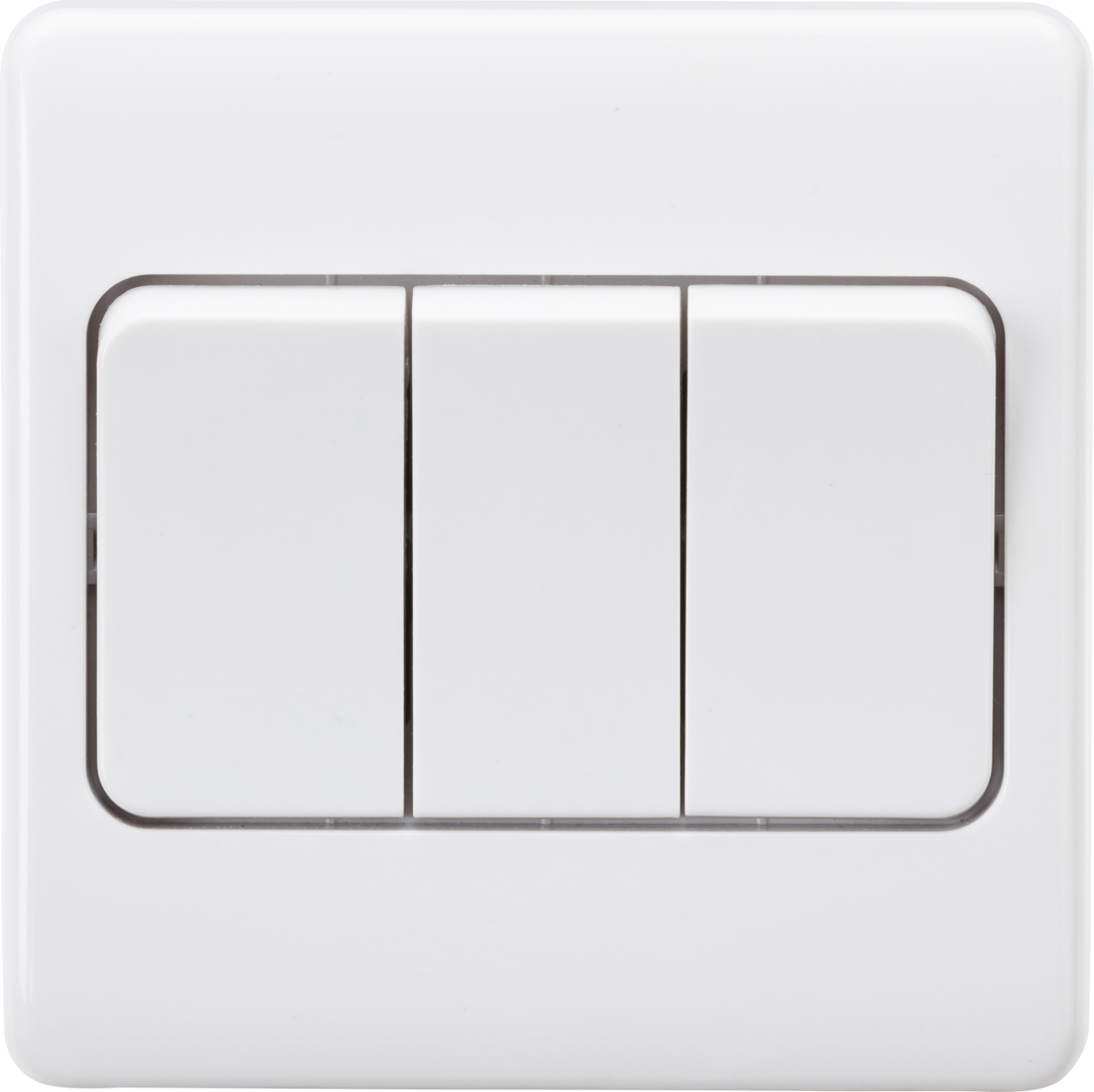 Knightsbridge MLA CU4W 10AX 3G 2-way Wide Rocker Switch
