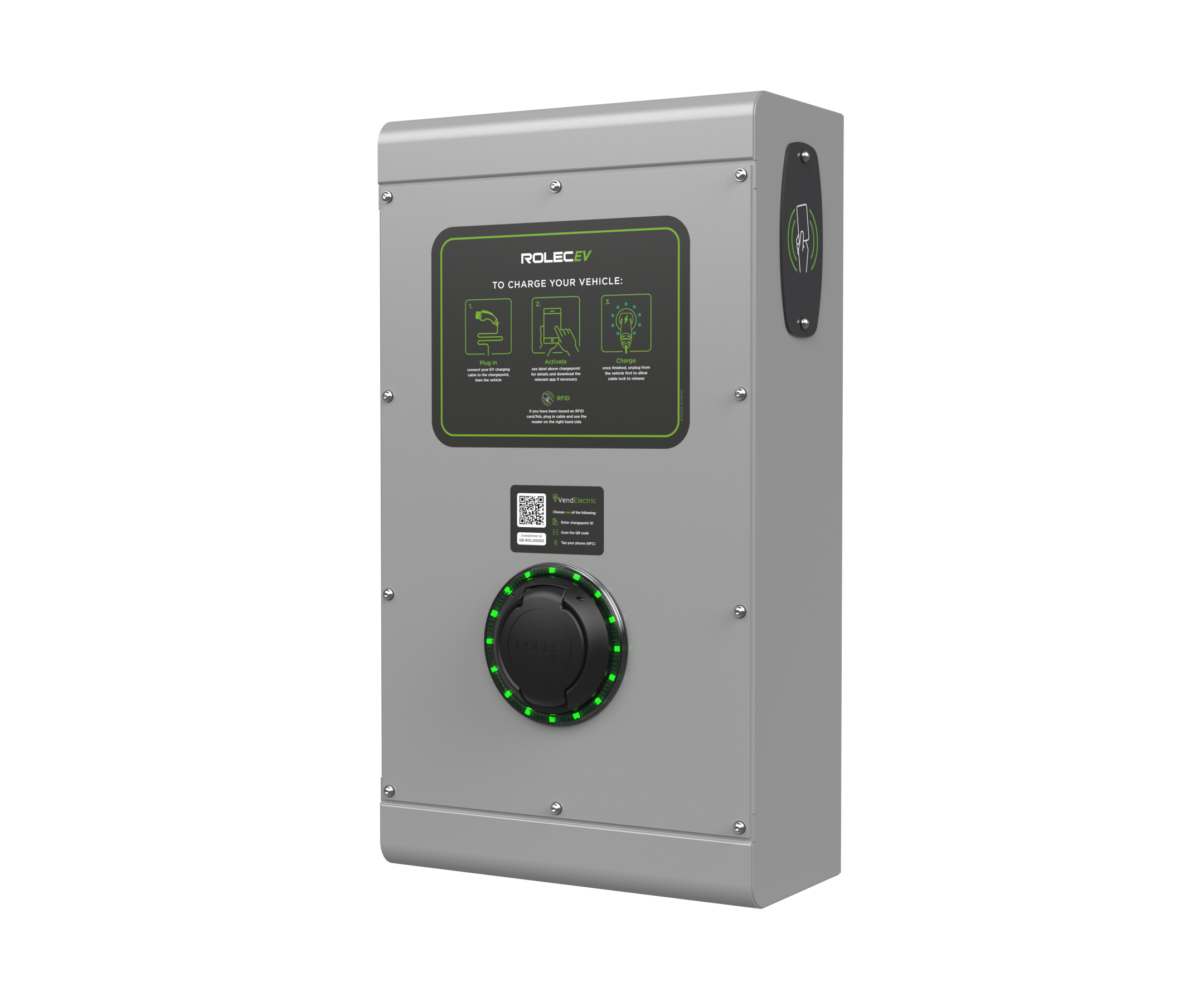 ROLEC ROLEC0113G SecuriCharge Smart EV Charger - 1x up to 22kW 3PH Typ