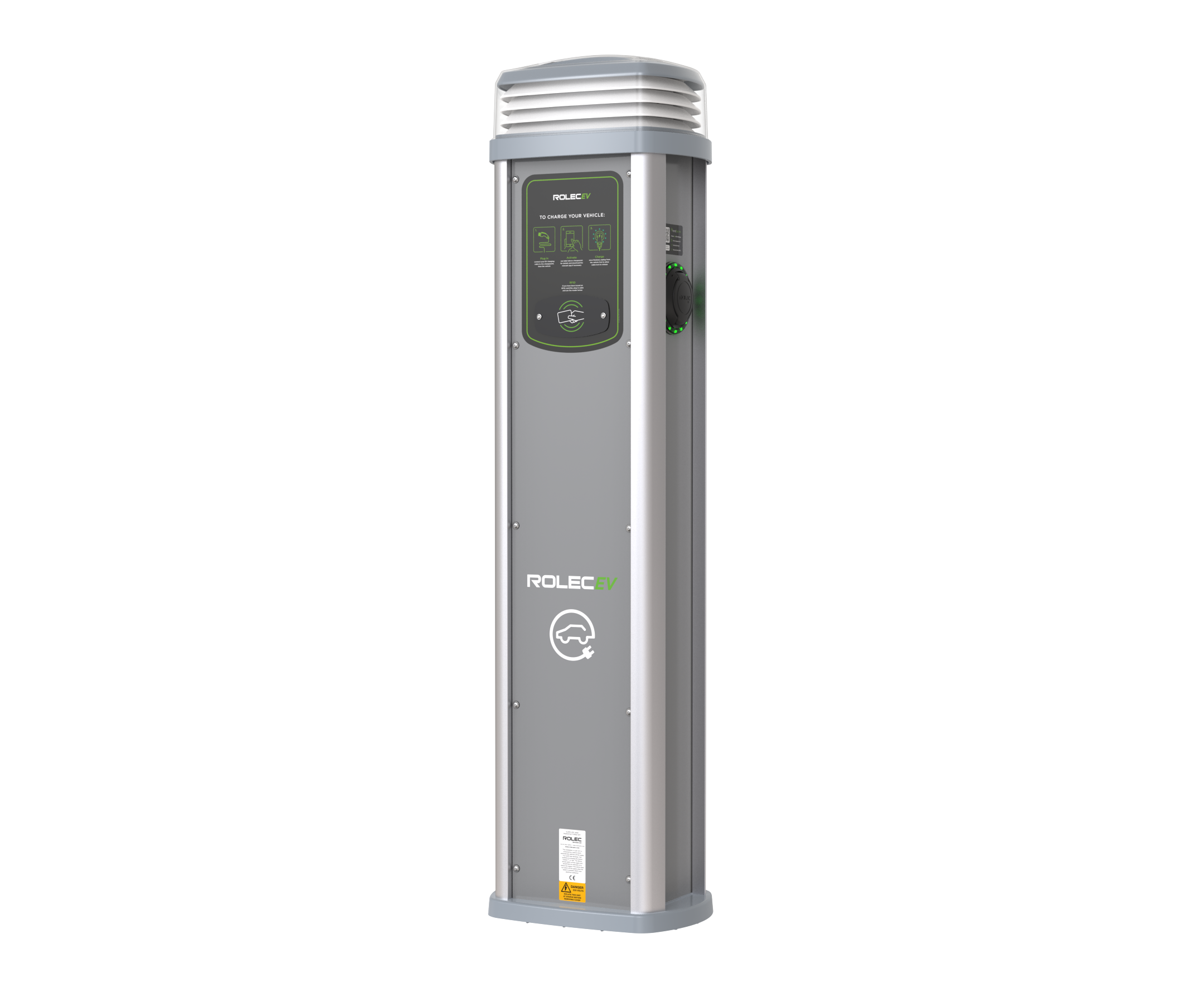 ROLEC ROLEC0411G Quantum Smart EV Charging Pedestal - 1x up to 7.4kW T