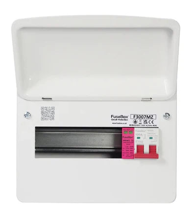 Fusebox F2006MX 6-way (Now 7-Way) Consumer Unit with 100A Isolator + T