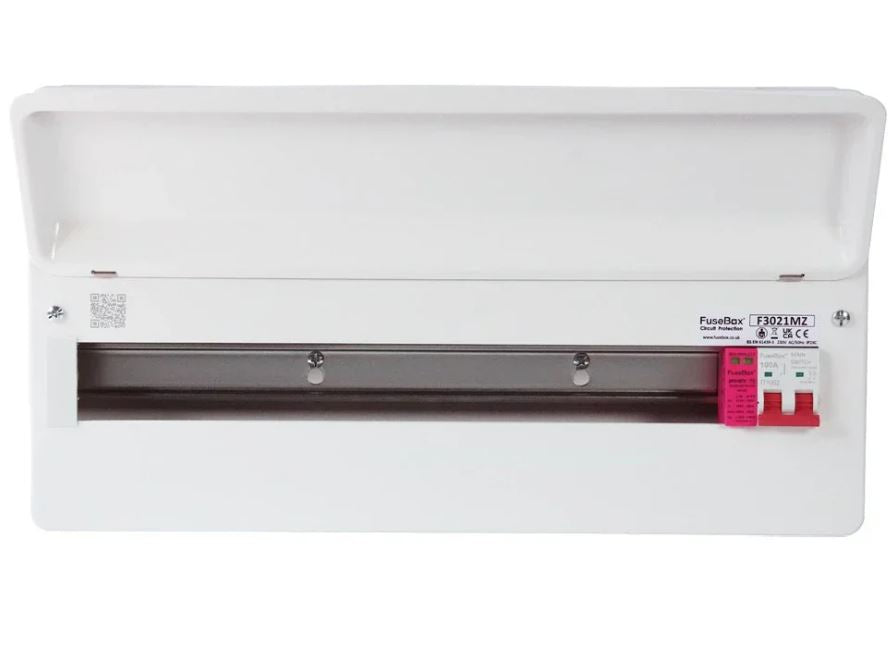 Fusebox F3021MZ 21-way Consumer Unit with 100A Isolator + T2 SPD (Repl