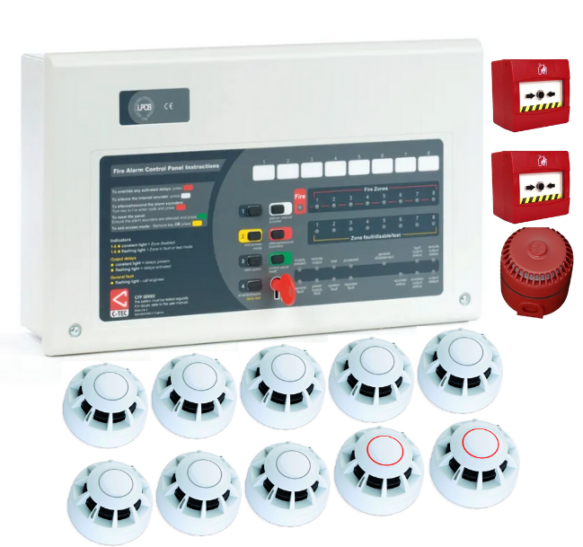C-TEC CFP Standard 2 Zone Conventional Fire Alarm Panel (CFP702-4)