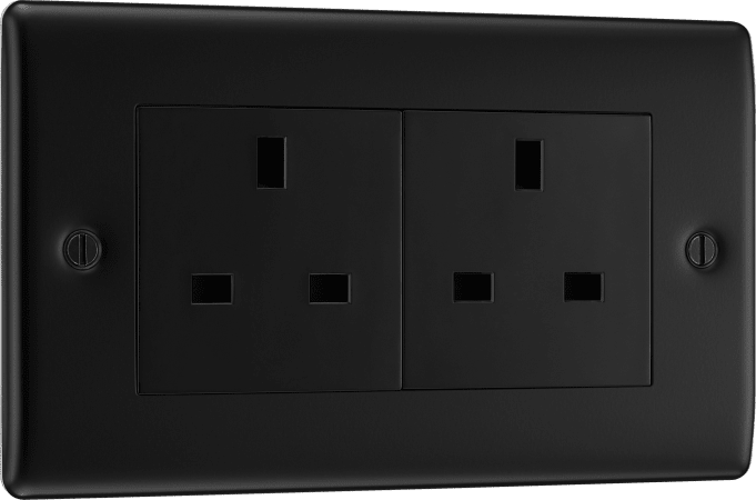 BG NFB24B Double Unswitched, Double Pole Socket