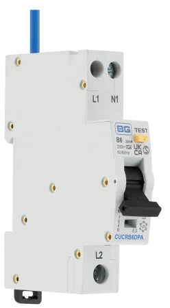 BG CUCRB6DPA 6A B Curve Type A Double Pole Bidirectional RCBO