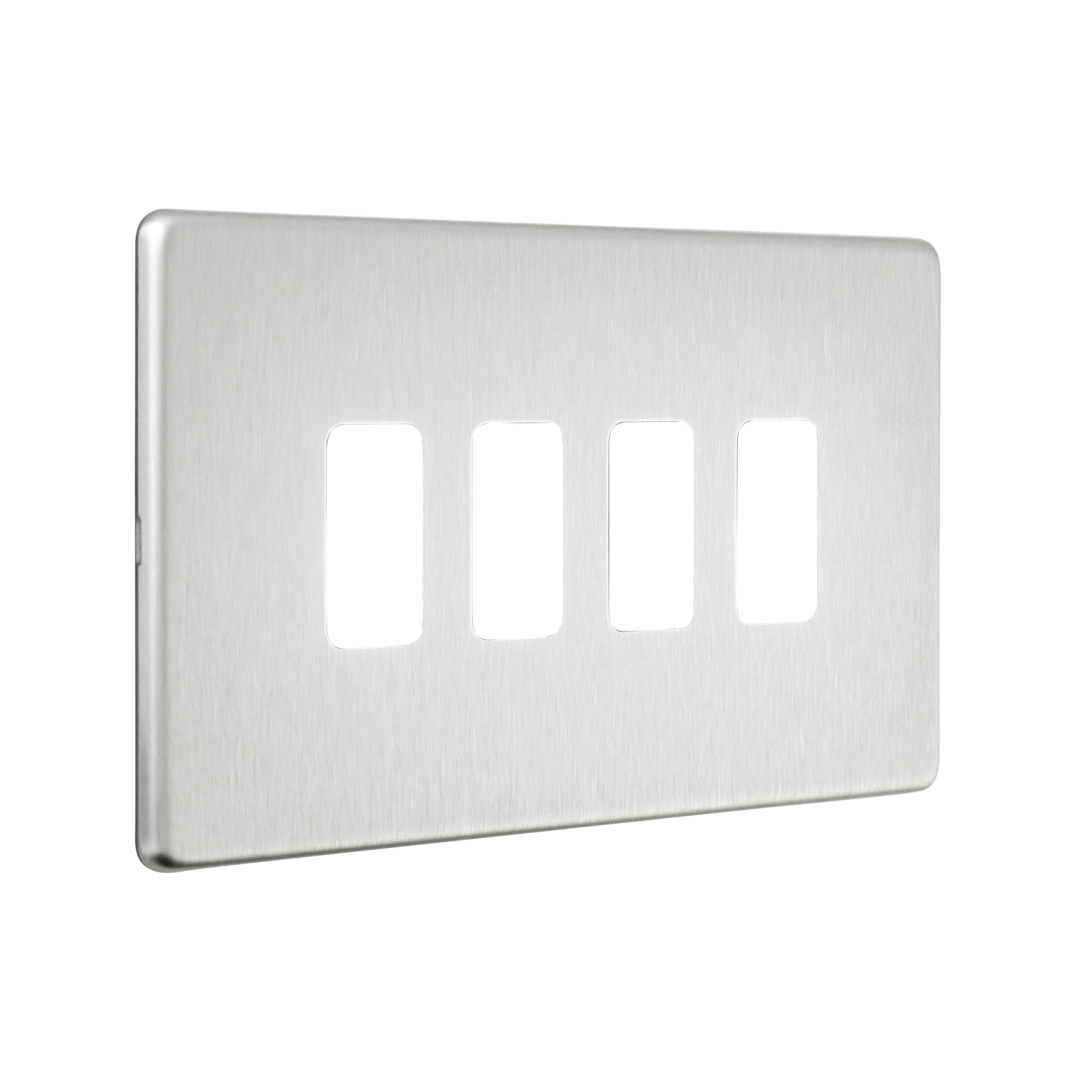 Saxby SLGFP4BS 4G Grid Front Plate
