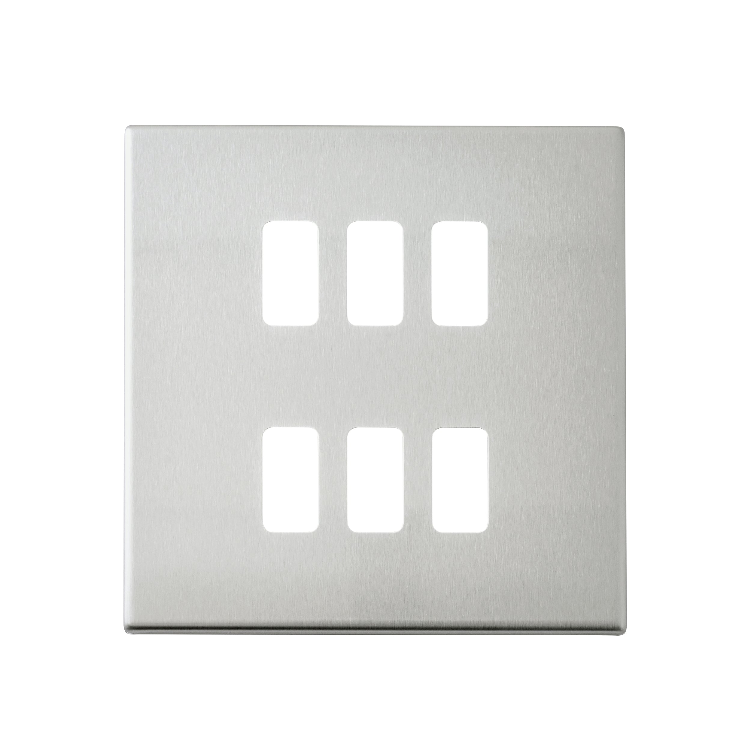 Saxby SLGFP6BS 6G Grid Front Plate