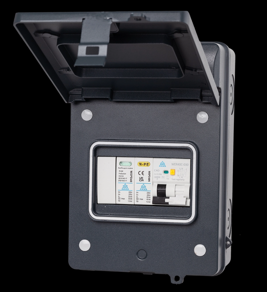 Whitecliffe WMIP40BSP Weatherproof (Ourdoor) EV Protection Unit w/ 40A