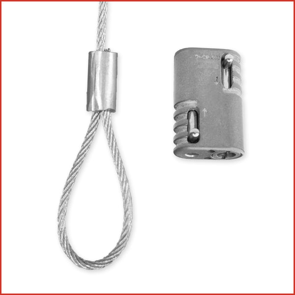 Mixed CW2-HANG1 Soft Loop Fast Hang Kit 1m Cat Wire (2mm) + Wire Grip