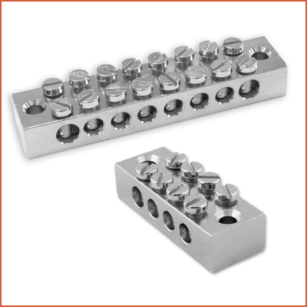 Mixed EB8 EARTH BLOCKS 8 WAY BRASS EARTH BLOCK each