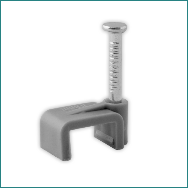 Mixed RCFG2.5 Flat Grey Cable Clips 2.5mm Twin & Earth Pack of 100