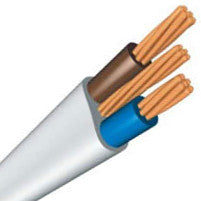 50m of 6242Y10.0mm Twin & Earth Flat Grey PVC Mains Electricity Cable