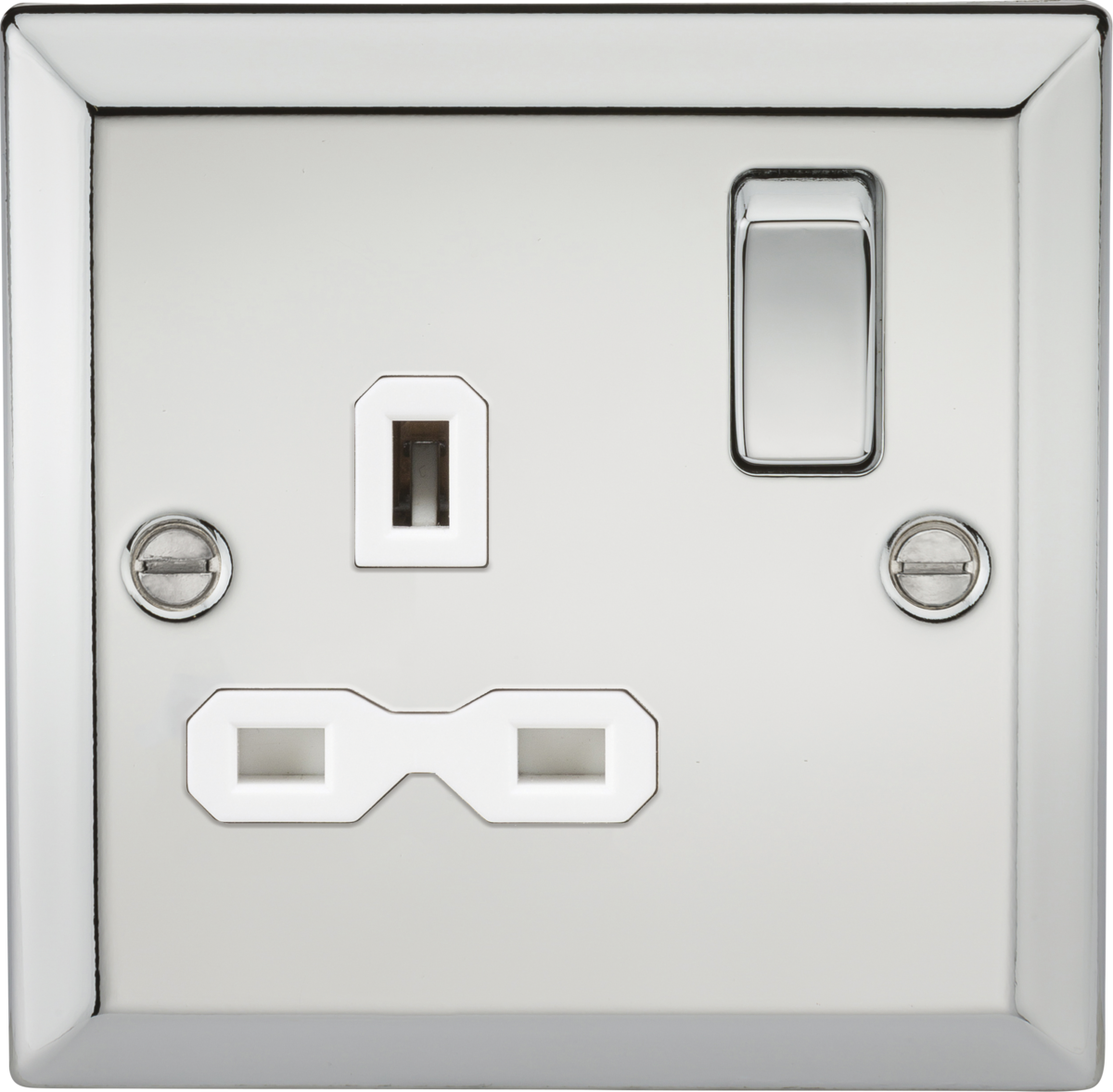 Knightsbridge MLA CV7PCW 13A 1G DP Switched Socket with White Insert