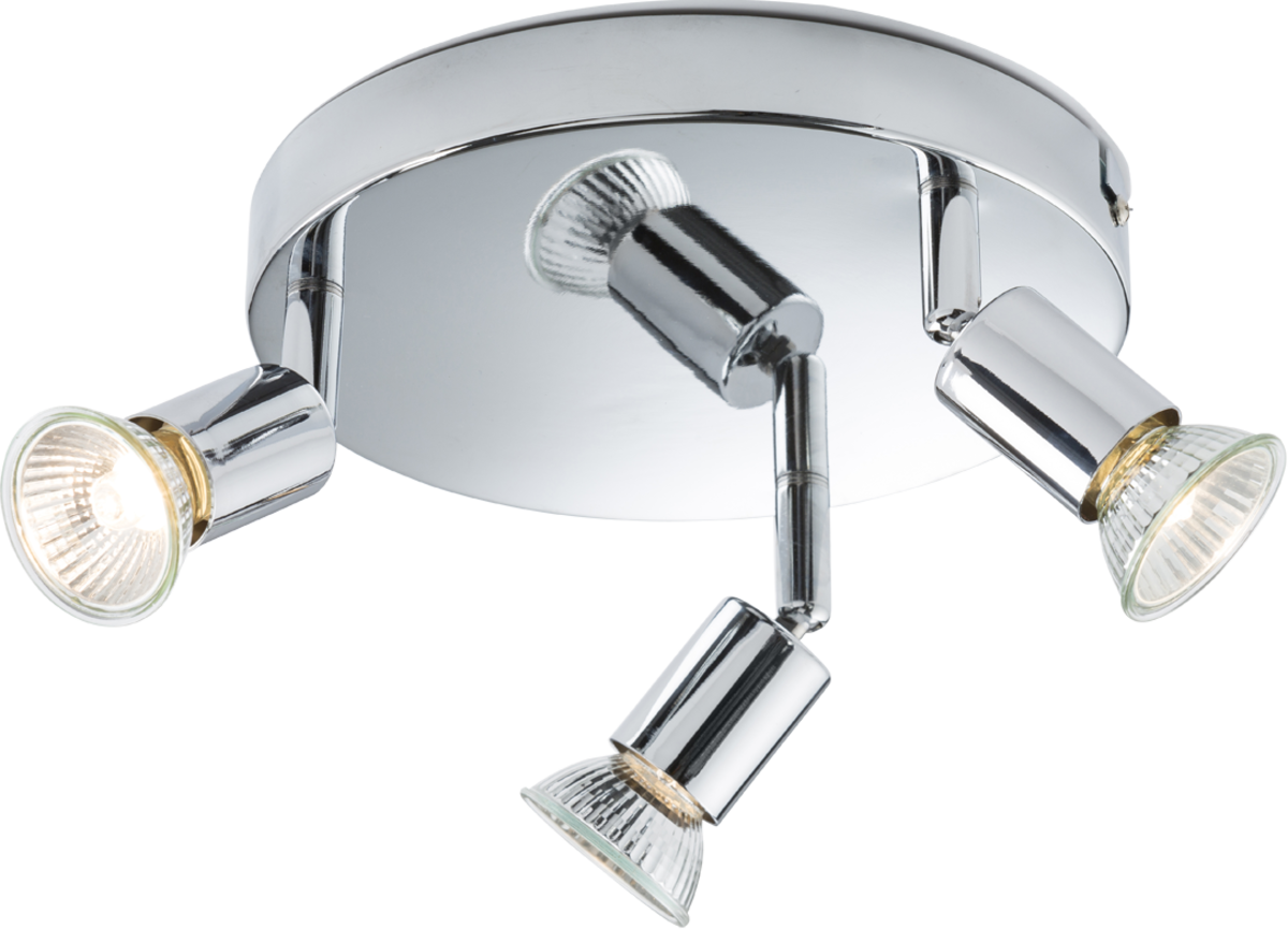 Knightsbridge MLA NSPGU3C 230V GU10 Triple Spotlight - Chrome