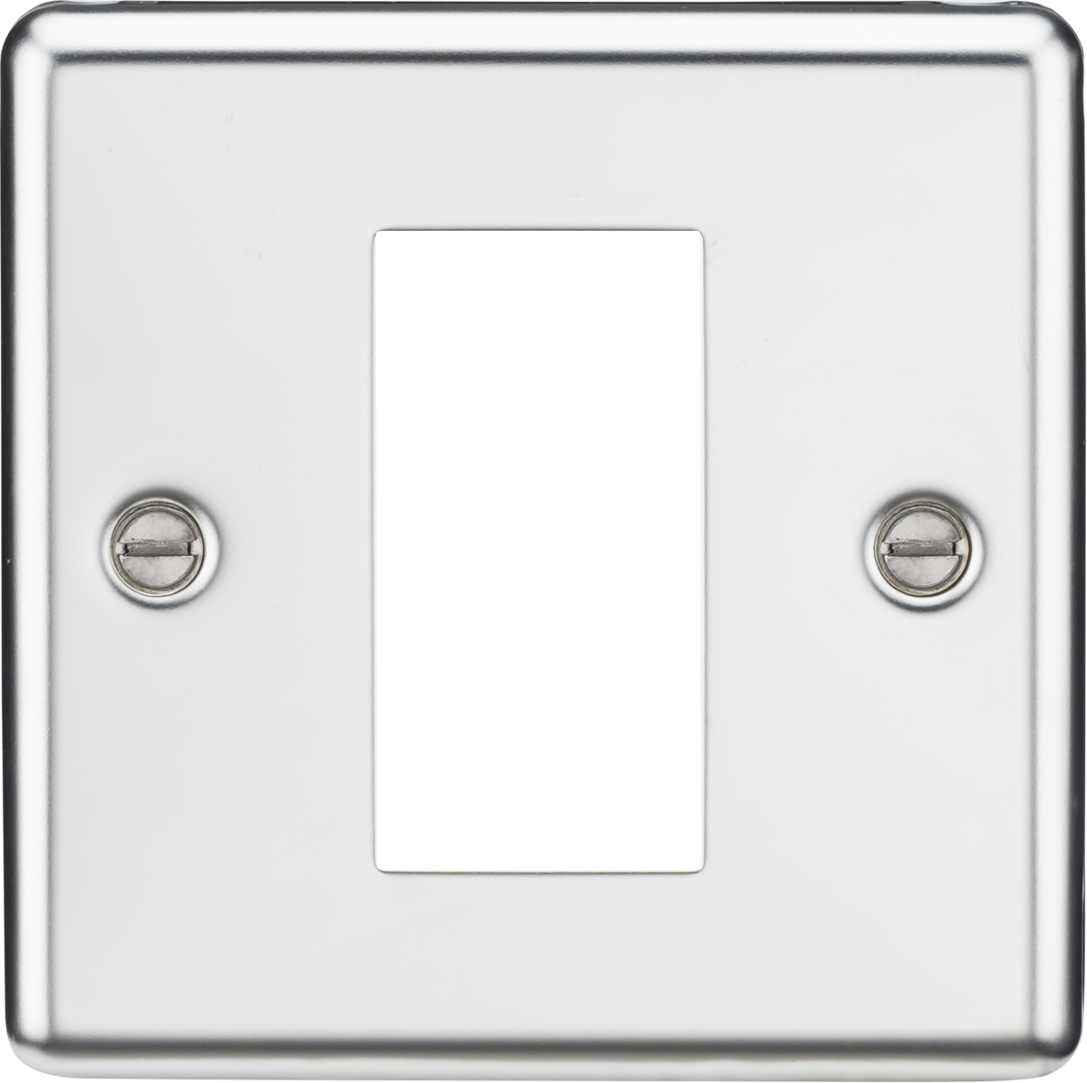 Knightsbridge MLA CL1GPC 1G Modular Faceplate - Rounded Edge Polished