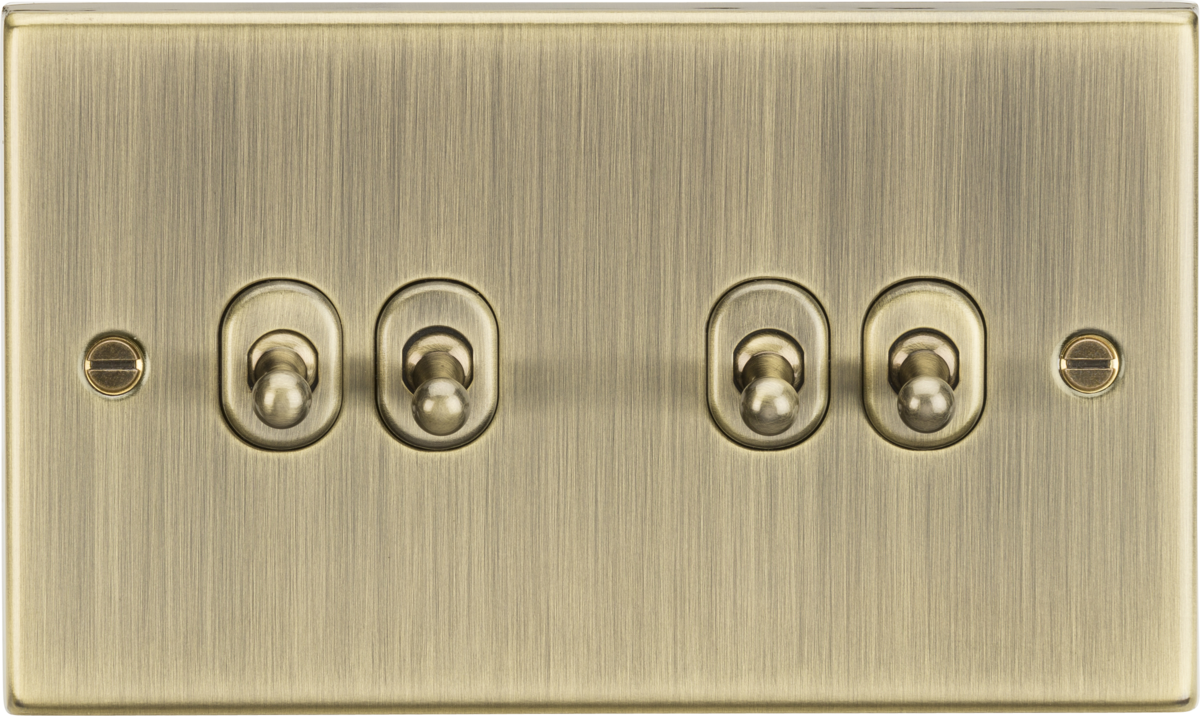 Knightsbridge MLA CSTOG4AB 10AX 4G 2 Way Toggle Switch - Square Edge A