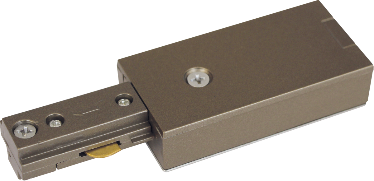 Knightsbridge MLA TRKPF1S 230V Single Circuit Track Power Feed - Satin