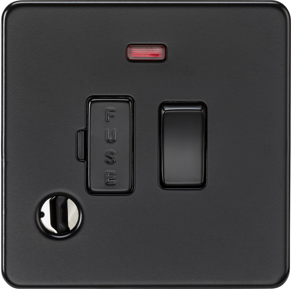 Knightsbridge MLA Screwless SF6300FMBB 13A Switched Fused Spur with Ne