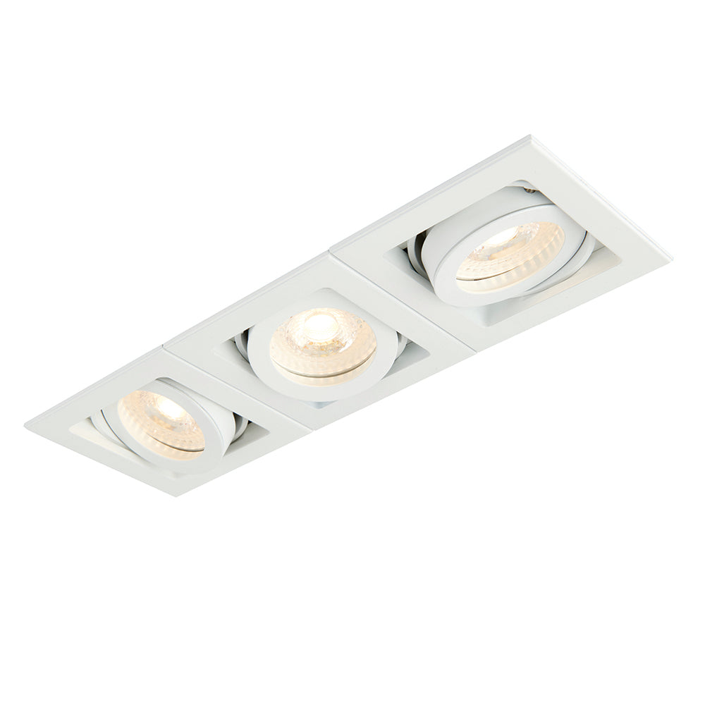 Saxby 78532 Xeno Triple (3-Light) Spotlight 7W - Matt White