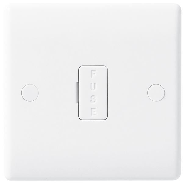 BG 854 White Nexus Moulded Unswitched 13A, Double Pole, Fused Connecti