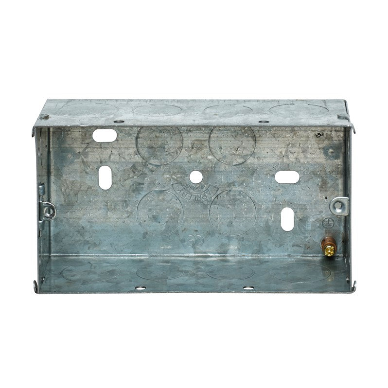 Appleby SB628 Double 47mm Deep Flush Metal Back Box