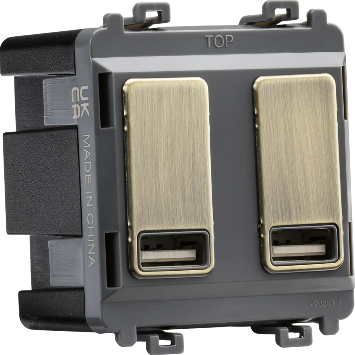 Knightsbridge MLA GDM016AB Dual USB charger module (2 x grid positions
