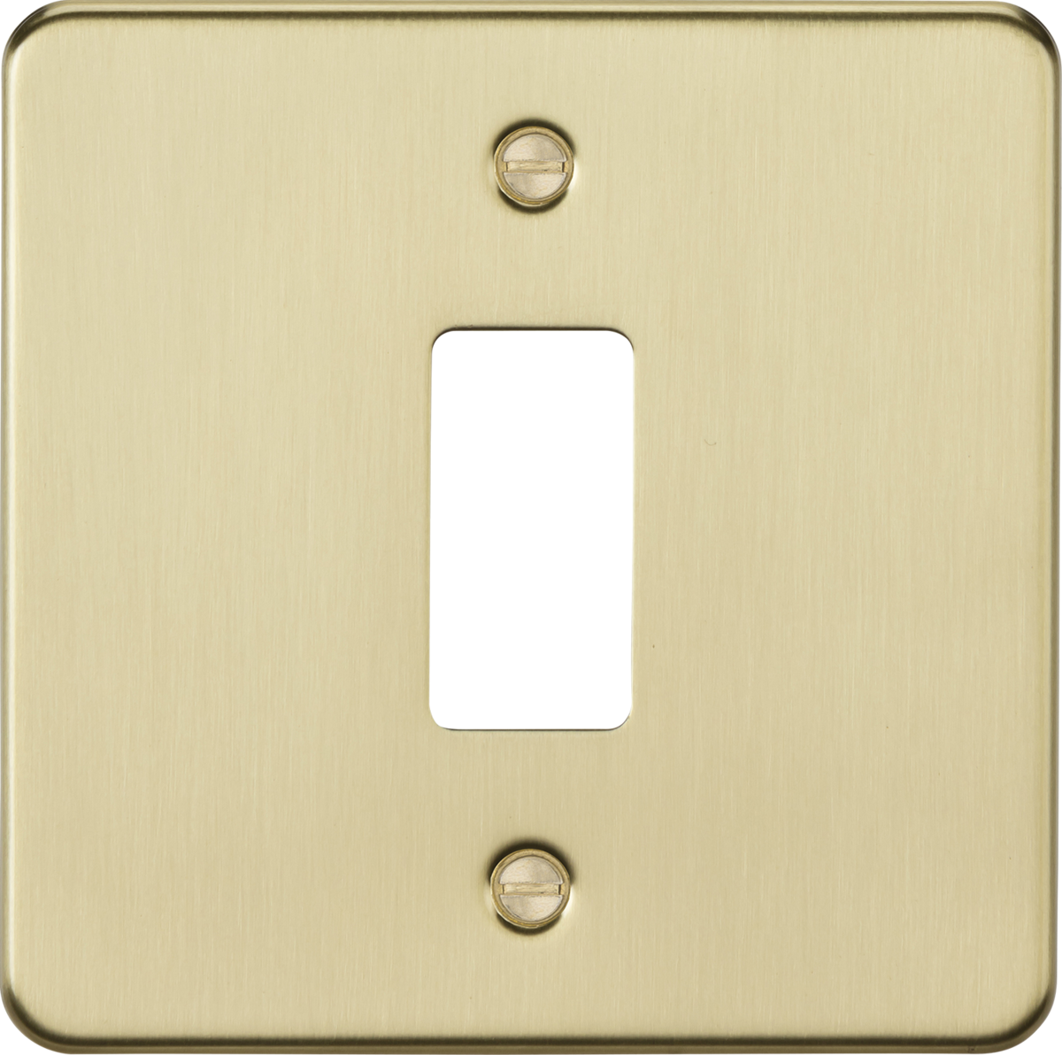 Knightsbridge MLA GDFP001BB 1G grid faceplate - brushed brass