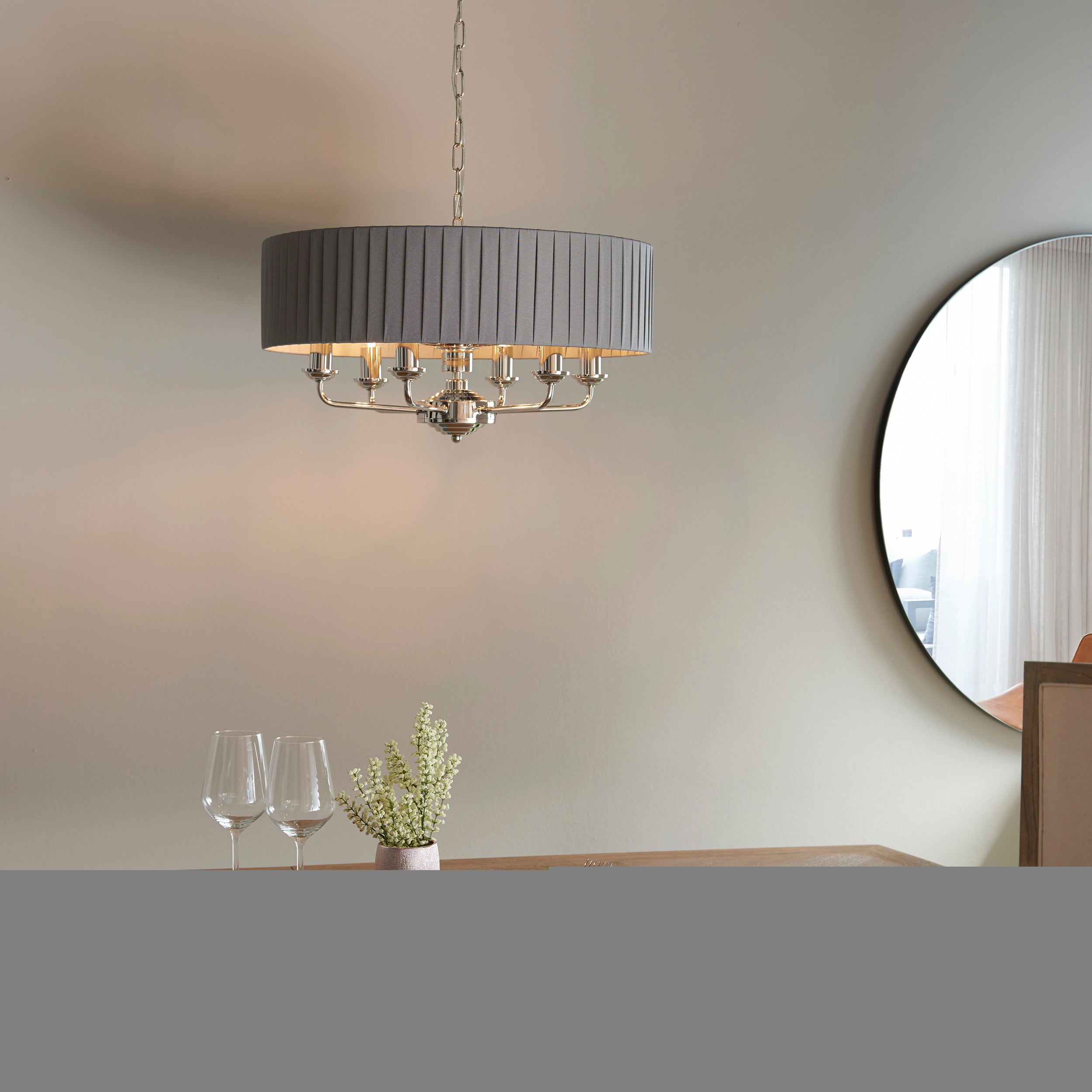 Endon 94397 Highclere 6lt Pendant