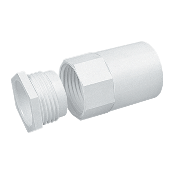 A25MBWH 25mm White PVC Female Adaptor