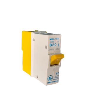 GE B20 20A, 6kA, Single Pole Type B MCB (639003)