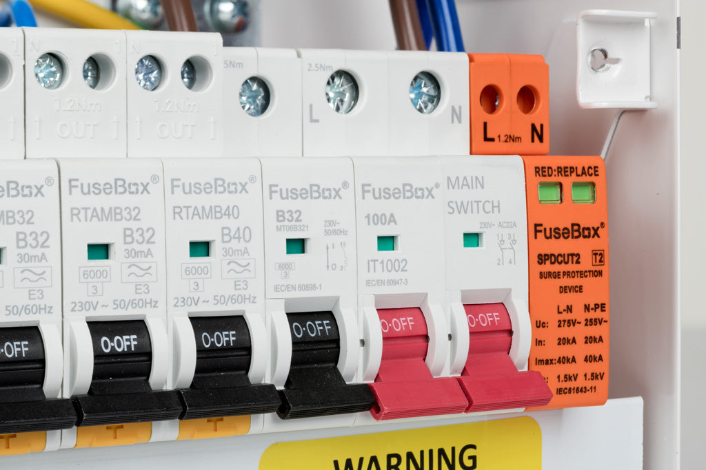 Fusebox F2010MX 10-way Consumer Unit with 100A Isolator + T2 SPD & Tai