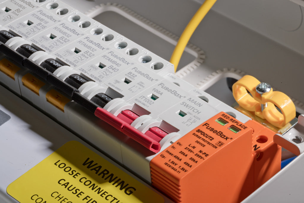 Fusebox F2010MX 10-way Consumer Unit with 100A Isolator + T2 SPD & Tai