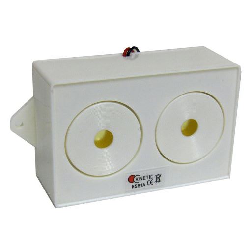 Kinetic KSB1 Sound Bomb 1, Twin Piezo Internal Sounder, 12VDC