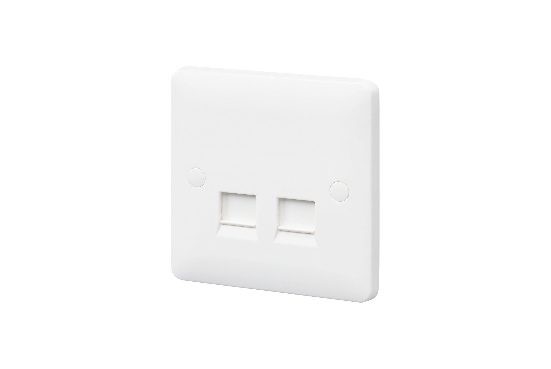 MK Base 1G Double RJ45 CAT6 Data Socket (MB429WHI)