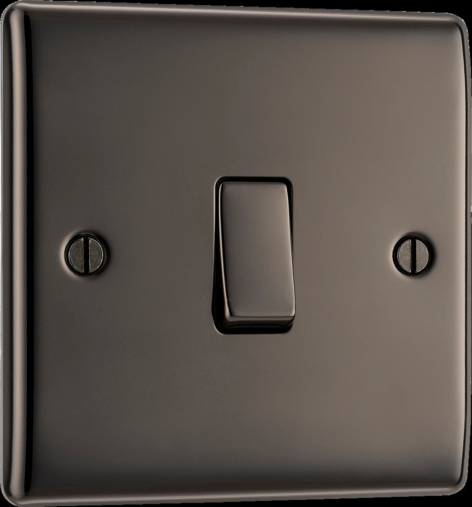 BG NBN13 Nexus Metal Black Nickel Intermediate Switch, 10Ax 2 Way