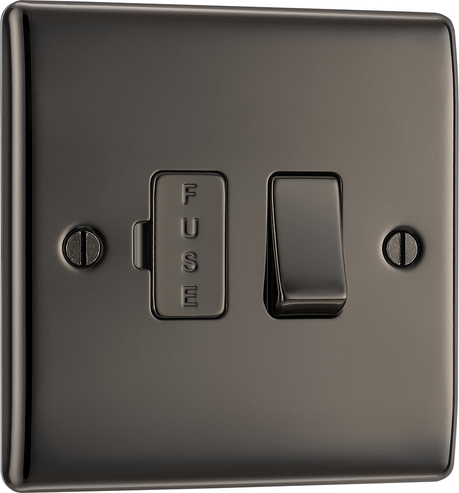 BG NBN50 Nexus Metal Black Nickel Switched 13A Fused Connection Unit
