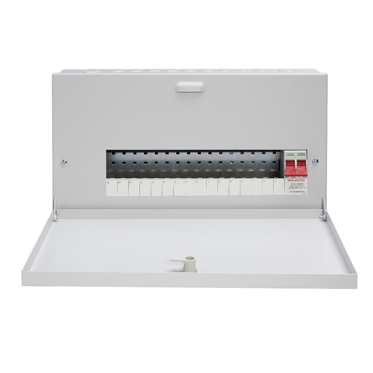 Wylex NHSPN00161 16-Way 125A Surface 1P+N Distribution Board c-w Switc