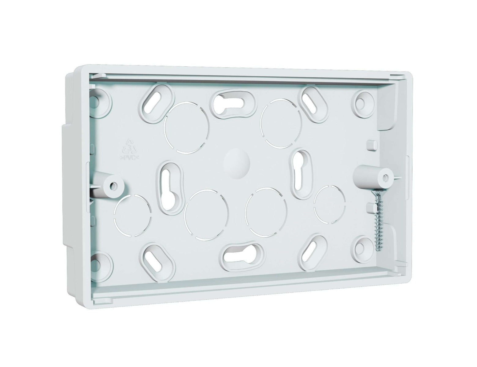 C-Tec NCP-25 Double Gang Surface Interface Plate, shallow (20mm)