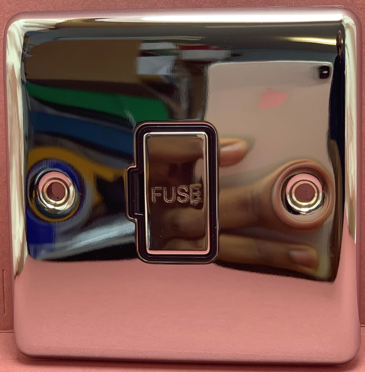 Quadrant D cor Unswitched 13A Fused Spur Polished Chrome & Black Insert ...