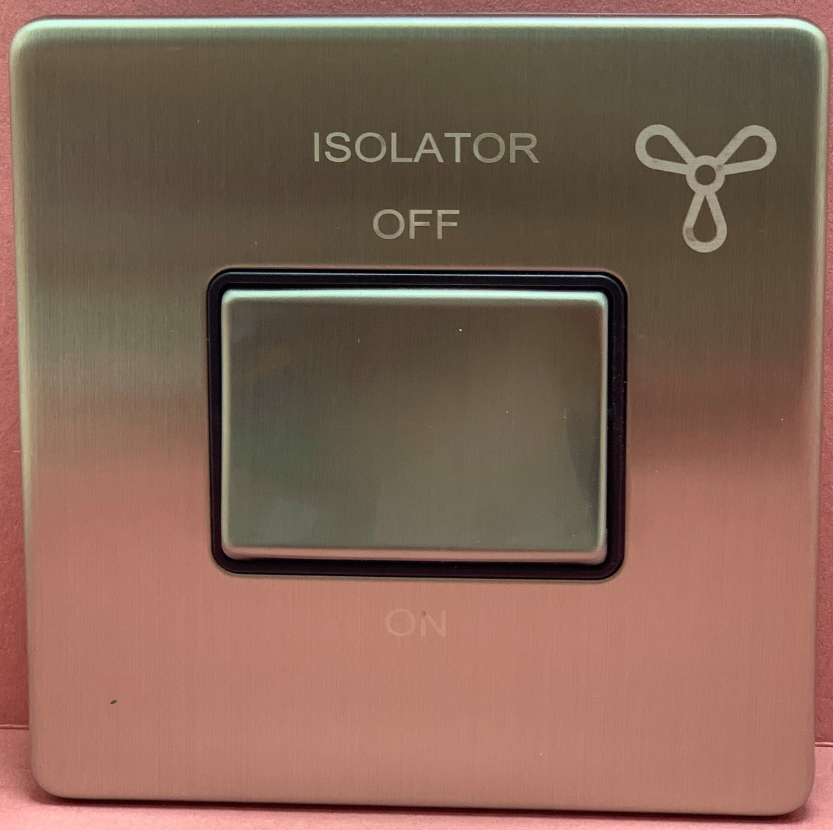 Quadrant Screwless 3-Pole Fan Isolator Switch in Chrome - QSS3110SC-B