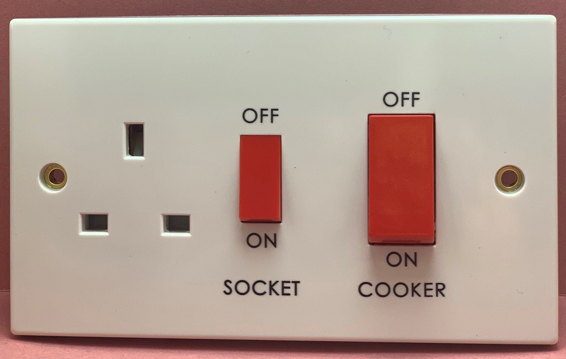 Quadrant XL 45A Cooker Switch With 13A Switched Socket - QXL332