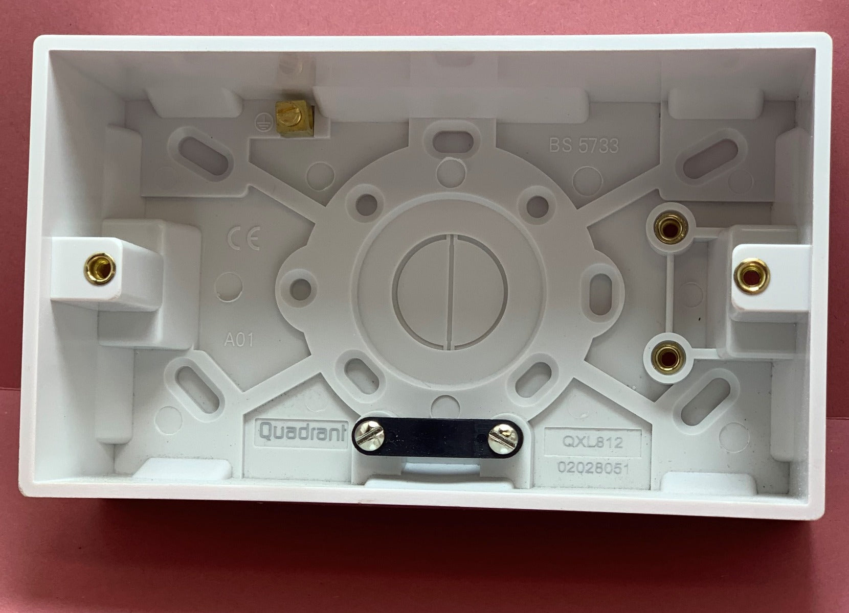 Quadrant XL 47Mm Deep Double Pattress With 2 Cable Clamp Positions And ...