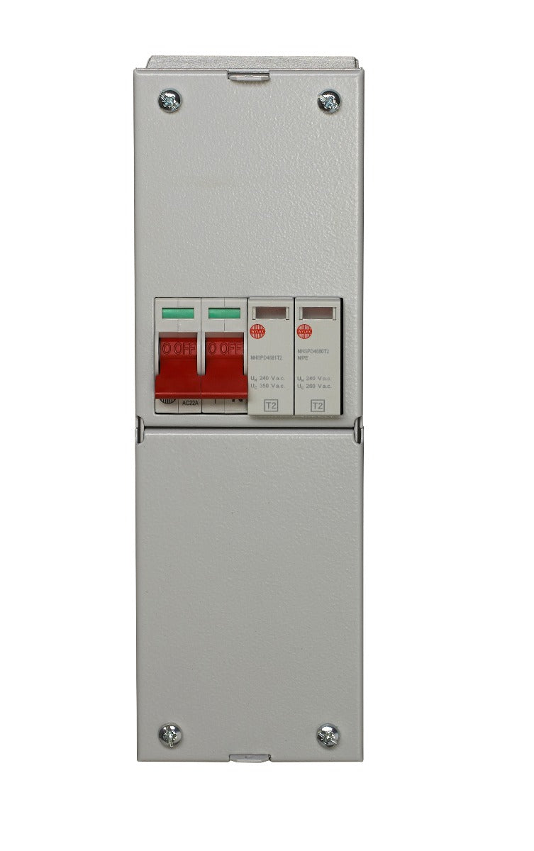 Wylex REC2MLSPD Enclosed, Extended Metal, 100A DP Supply Isolator with