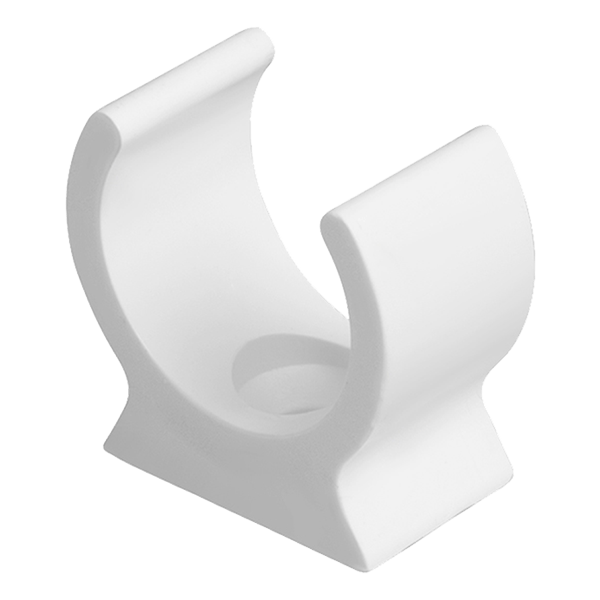 SCS20WH 20mm Spring Clip Saddle - White