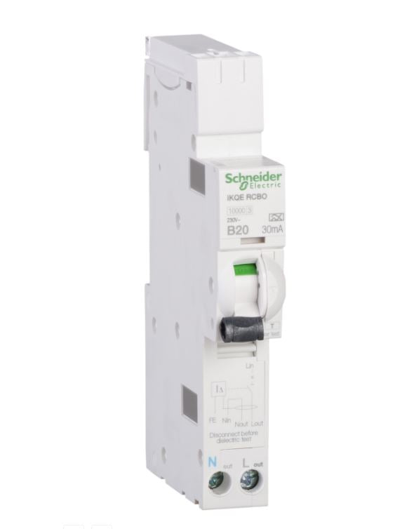 Schneider Electric SEE120B03 20A, B Curve RCBO for LoadCentre KQ Distr